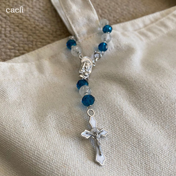 Decade Rosary Bag Charm | Our Lady of Lourdes | Door Hanger – Surrender ...