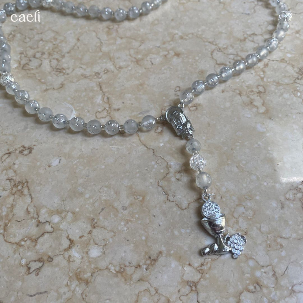 First Holy Communion Rosary | Caeli Studios Handcrafted Rosary ...